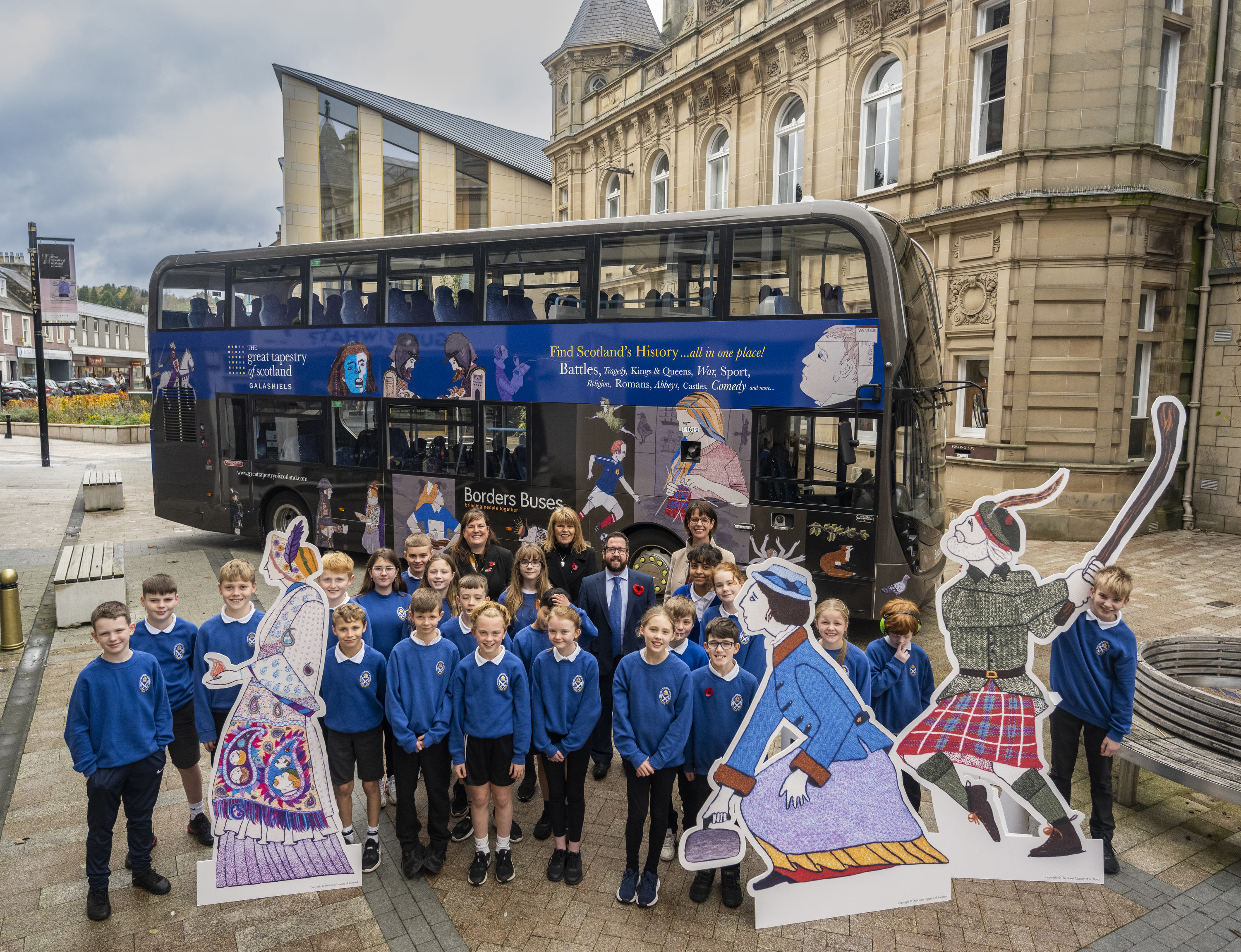 The King’s visit to The Great Tapestry for Scotland, Galashiels ...